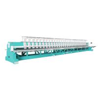 China 30 Heads 9 Needles Flat Embroidery Machine With Double Cam Single Reciprocator for sale