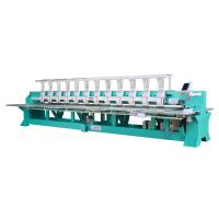 China 1200RPM Computer Flat Embroidery Machine 12 Head For Fabrice And Clothes for sale