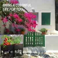 China Customized Polypropylene Plastic Raised Planter Boxes Plastic Raised Garden Beds On Legs for sale