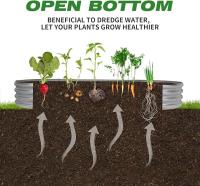 China Raised Garden Bed Kit For Vegetables Flower 5*3*1 Ft Galvanized Metal Planter Boxs Designed For Easy DIY And Cleaning for sale