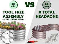 China 7*3*1 Ft Planter Grow Garden Box Raised Flower Bed Galvanized Metal Planter Raised Garden Bed Kit For Gardening Outdoor for sale