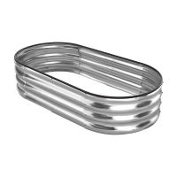 China 8*3*1Ft Planter Grow Garden Box Raised Flower Bed Galvanized Metal Planter Raised Garden Bed Kit For Gardening Outdoor for sale