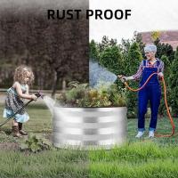 China 2.6*2.6*1 Ft Lightweight Round Metal Raised Bed  Easy Assembly for sale