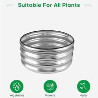 China 4*4*1ft  Round Raised Galvanized Garden Beds Metal Round Garden Bed Easy Assembly for sale