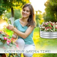 China 4*4*1ft  Round Raised Galvanized Garden Beds Metal Round Garden Bed Easy Assembly for sale