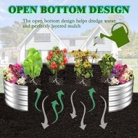 China Galvanized Raised Garden Bed Gardening Planting Bed 6*3*2 Ft Oval Metal Garden Box Outdoor, Large Metal Garden Box for sale