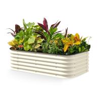 China 5*3.5*1.5 Ft Modular Metal Raised Garden Bed Kit For Vegetables Bottomless for sale