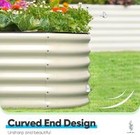China Ruggedized Oval Metal Raised Garden Bed Planter 5*3.5*1.5 Ft Rust Resistant for sale