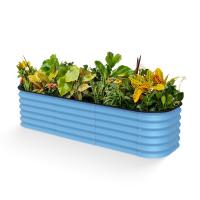 China Open Base Galvanized Raised Garden Bed Kit 6.5*2*1.5Ft Erosion Resistant for sale