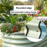 China Outdoor 6.5*3.5*1.5 Ft Metal Oval Garden Bed Galvanised Garden Beds Ruggedized for sale