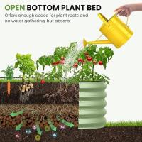 China 5.5*5.5*1.4Ft L Shape Outdoor Metal Raised Garden Bed Easy To Assemble for sale