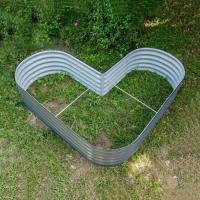 China 5.5*5.5*1.4 FT L Shaped Galvanized Raised Garden Bed Modern Style for sale