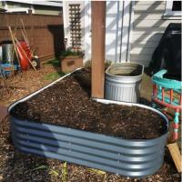 China 5.5*5.5*1.4 FT L Shaped Galvanized Raised Garden Bed Modern Style for sale