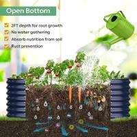 China Galvanized Ivory White L Shape Metal Garden Bed Planter Box For Vegetables 5.5*5.5*1.4Ft Easy Assembly Special Featur for sale