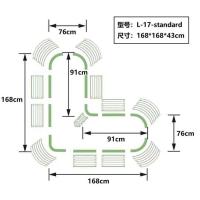 China Galvanized Ivory White L Shape Metal Garden Bed Planter Box For Vegetables 5.5*5.5*1.4Ft Easy Assembly Special Featur for sale