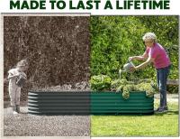 China U-Shape Dark Green Galvanized Raised Garden Beds For Vegetables 7*11.5*1.4 Ft for sale