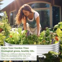 China ISO Certified U Shaped Raised Garden Bed 7*8.4*1.4 Ft  Metal Raised Flower Bed for sale