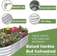 China ISO Certified U Shaped Raised Garden Bed 7*8.4*1.4 Ft  Metal Raised Flower Bed for sale