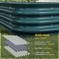 China 6.4*2.6*2 Ft Dark Green Raised Garden Bed Outdoor For Vegetable Raised Garden Beds For Flower Garden Planter Box for sale