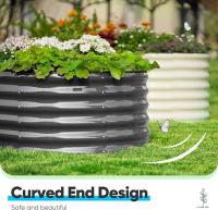 China Raised Garden Bed Kits Galvanized Raised Bed For Gardening Vegetables Flowers 6.4*2.6*2 Ft Metal Raised Planter Bed for sale