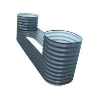China Raised Garden Bed Kit Vegetables Flowers Planter Box Galvanized Planter Boxes For Outdoors 7.9*2*2.6 Ft dark grey for sale