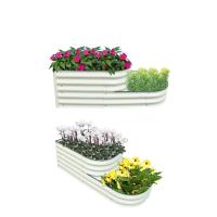 China High Strength 4.3*2*1.4 Ft Stainless Steel Raised Garden Bed D Shaped for sale