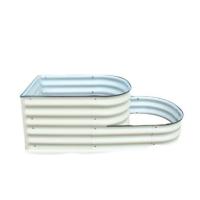 China High Strength 4.3*2*1.4 Ft Stainless Steel Raised Garden Bed D Shaped for sale