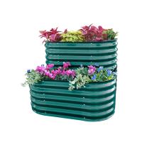 China Modern Irregular Modular Metal Raised Garden Bed Kit 3.4x3.4x2.6Ft for sale