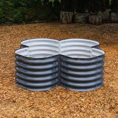 China Large Rot Resistant Modular Metal Raised Garden Bed 4.5*4.5*1.4 Ft for sale