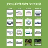 China Light Green Metal Vegetable Planters 0.6mm Thick Crimped Edge And Corner for sale