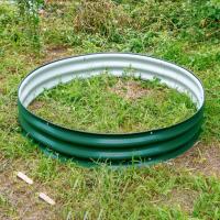 China 8'' Tall Aluzinc Metal Above Ground Planters Metal Raised Bed Containers for sale