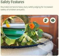 China 8'' Tall Aluzinc Metal Above Ground Planters Metal Raised Bed Containers for sale