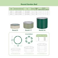 China 8'' Tall Aluzinc Metal Above Ground Planters Metal Raised Bed Containers for sale