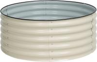 China 3.5*1.4Ft Galvanized Round Raised Garden Beds For Flower Ruggedized for sale