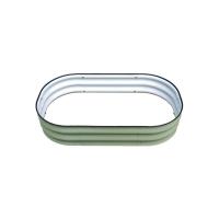 China Galvanized Metal Oval Raised Garden Bed Outdoor For Gardening Raised Garden Bed Kit 3.4x2x0.66 FT Garden Planter Box for sale