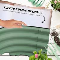 China Galvanized Steel Raised Garden Bed Kit Outdoor 3.4*2*0.92 FT Metal Planter Boxes With Safety Edging Gloves Above Ground for sale
