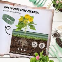 China Galvanized Steel Raised Garden Bed Kit Outdoor 3.4*2*0.92 FT Metal Planter Boxes With Safety Edging Gloves Above Ground for sale