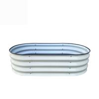 China Galvanized Raised Garden Bed Kit Box 3.4*2*0.92 FT Metal Outdoor Flower Bed Steel Patio Ground Planter For Planting for sale