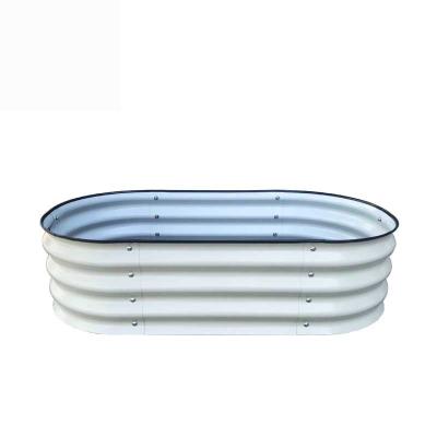 China Galvanized Raised Garden Bed Kit Box 3.4*2*0.92 FT Metal Outdoor Flower Bed Steel Patio Ground Planter For Planting for sale