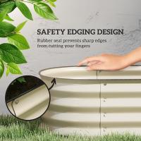 China Galvanized Raised Garden Bed Kit Box 3.4*2*0.92 FT Metal Outdoor Flower Bed Steel Patio Ground Planter For Planting for sale