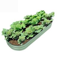 China 4.9*2*0.66 Ft Raised Garden Bed Kit Galvanized Raised Garden Box Outdoor Metal Raised Planter Box For Vegetables Fruits for sale