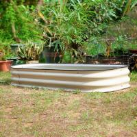 China Galvanized Raised Garden Beds Outdoor 4.9*2*0.66 ft Planter Raised Beds for Gardening Vegetables Meta Garden Box for sale