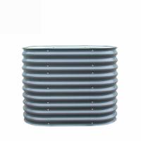 China Oval Outdoor Garden Raised Planter Box Metal galvanized raised bed kits 3.4*3.4*2.66 Ft for sale