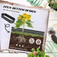 China Oval Outdoor Garden Raised Planter Box Metal galvanized raised bed kits 3.4*3.4*2.66 Ft for sale