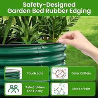 China Modern Style 6.4*2*1.4 Ft Galvanized Raised Garden Bed Kit Easy Assembly Vegetable Planting Outdoors for sale
