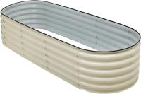 China 6.4*2*1.4 Ft Round Raised Garden Bed Galvanized Planter Raised Beds Metal Raised Garden Beds Outdoor For Vegetables for sale