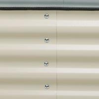 China Galvanized Metal Raised Garden Bed Planter Raised Beds 6.4*2*2.6 Ft Outdoor Metal Planter Box For Vegetables Ivory white for sale