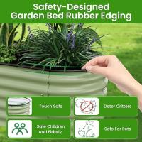 China Galvanized Raised Garden Bed 4.9*4.9*0.66 Ft Galvanized Raised Garden Beds Outdoor For Gardening Vegetables Flowers for sale