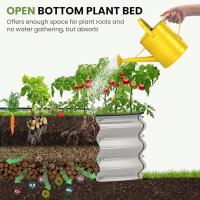 China Outside Raised Garden Bed Kit For Vegetables Herbs Flowers And Fruits 4.9x4.9x0.66 Ft Planters Box For Outdoor Plants for sale