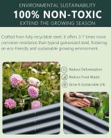 China Custom Logo Galvanized Raised Flower Beds For Outdoor Plants With Safety Edging Stock Tanks for sale